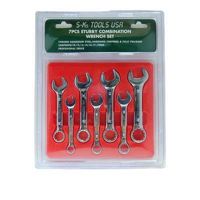 7Pcs Stubby Combination Wrench Set - STC sk-s tools corp.